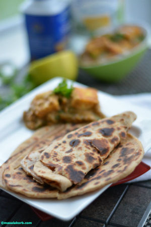 Plain Paratha -Soft Chapati Recipe | Layered Paratha - Masalakorb