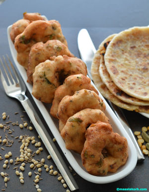 Ulli Garelu or Onion Medu Vada - Masalakorb