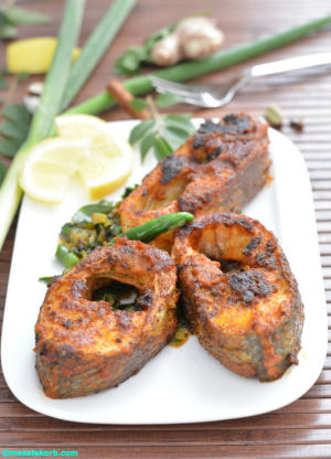Spicy South Indian Style Fish Fry - Masalakorb