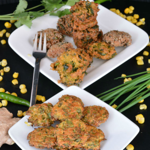 Sweet Corn Oats Masala Vada - Masalakorb