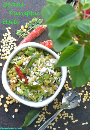 Beans Paruppu Usili | How to make Beans Usili - Masalakorb