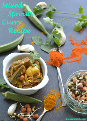 Mixed Sprouts Curry Recipe |Sprouts Kuzhambu- Masalakorb