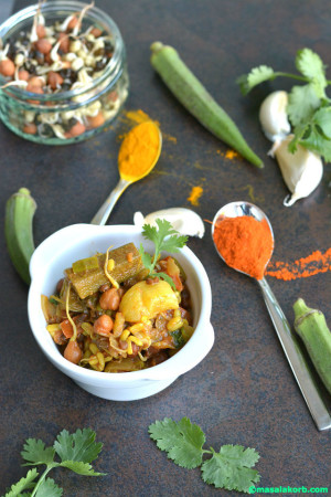 Mixed Sprouts Curry Recipe |Sprouts Kuzhambu- Masalakorb