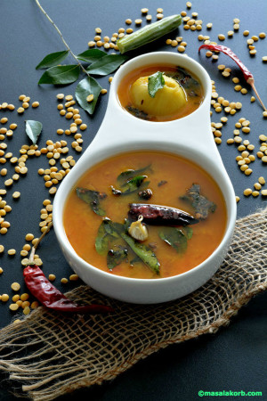 Pappu Charu Andhra Style | Andhra Sambar Recipe - Masalakorb