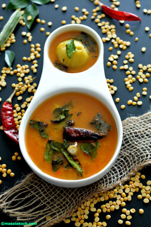 Pappu Charu Andhra Style | Andhra Sambar Recipe - Masalakorb