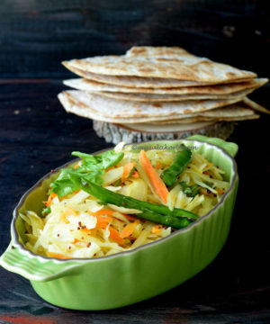 Cabbage Sambharo Recipe | Gujarati Cabbage Salad - Masalakorb