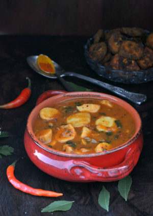 Chamadumpala Pulusu | Arbi Taro Root)Curry Recipe - Masalakorb