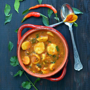 Chamadumpala Pulusu | Arbi Taro Root)Curry Recipe - Masalakorb