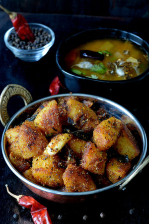 Chettinad Potato Roast | Urulai Kizhangu Varuval - Masalakorb