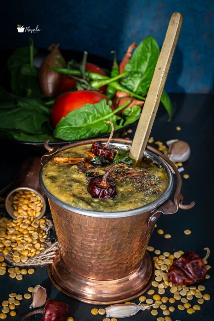 Palakura Pappu Andhra Style | Easy Spinach Dal | Palak dal - Masalakorb