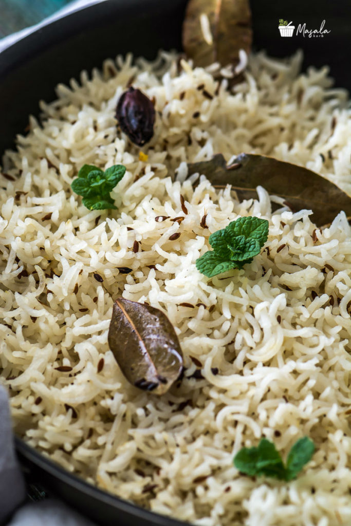 Jeera Rice Recipe Restaurant Style | Jeera Pulao-Cumin Rice -Masalakorb