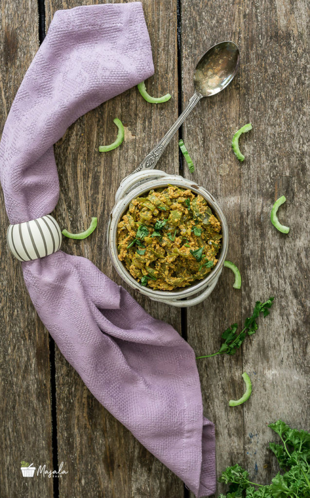 Snake Gourd Curry Recipe Andhra Style| Potlakaya Palu Kura -Masalakorb