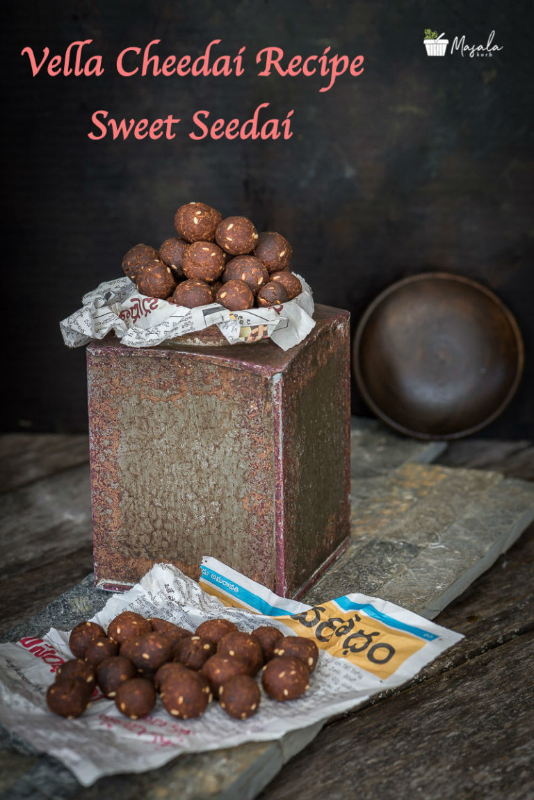 Vella Cheedai Sweet Seedai Recipe | Gokulashtami Snack - Masalakorb