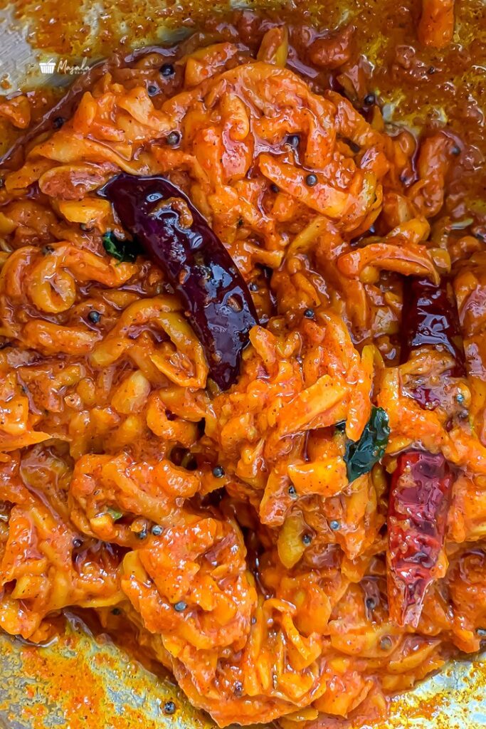 Instant Grated Mango Pickle | Mango Thokku Recipe Andhra - Masalakorb