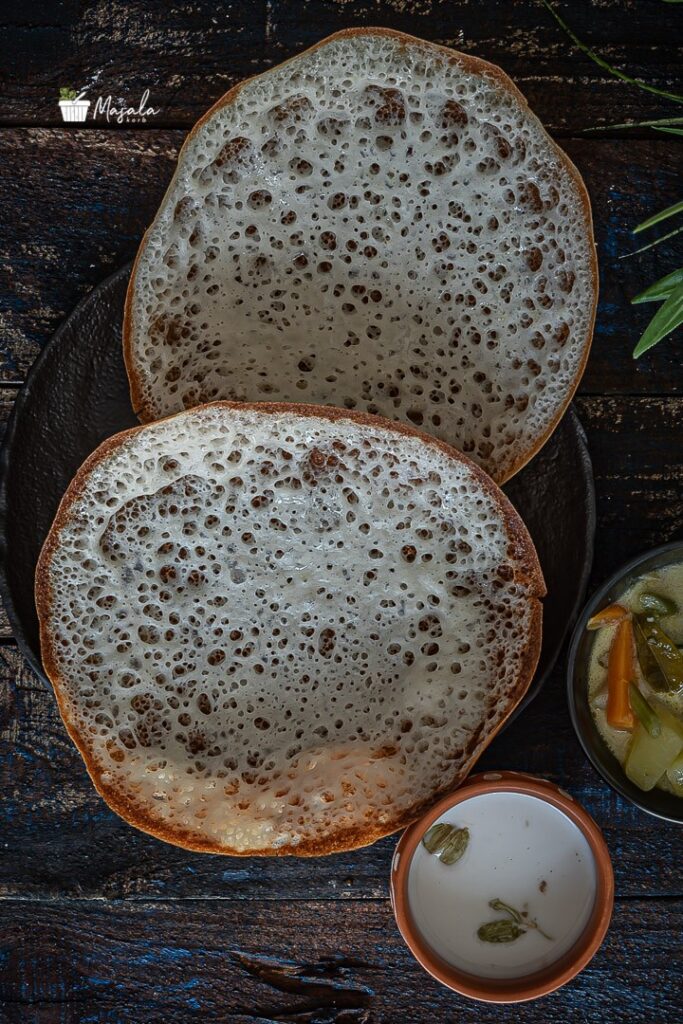 Appam Recipe Without Yeast |Soft Homemade Appam Recipe -Masalakorb