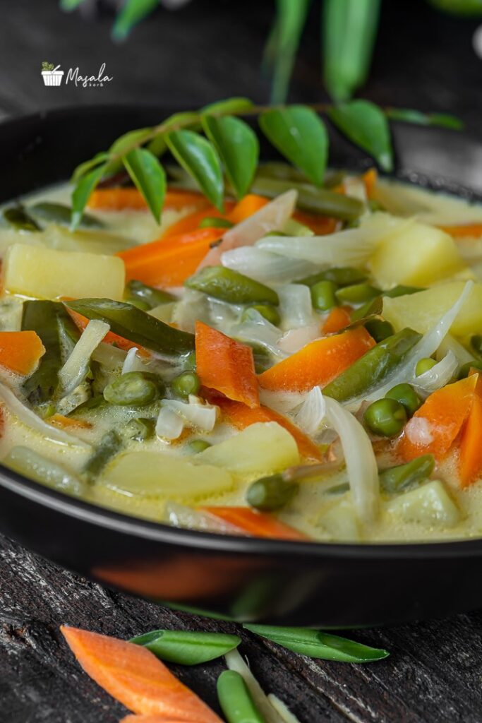 Kerala Vegetable Stew Recipe | Veg Stew for Appam (Ishtu) - Masalakorb