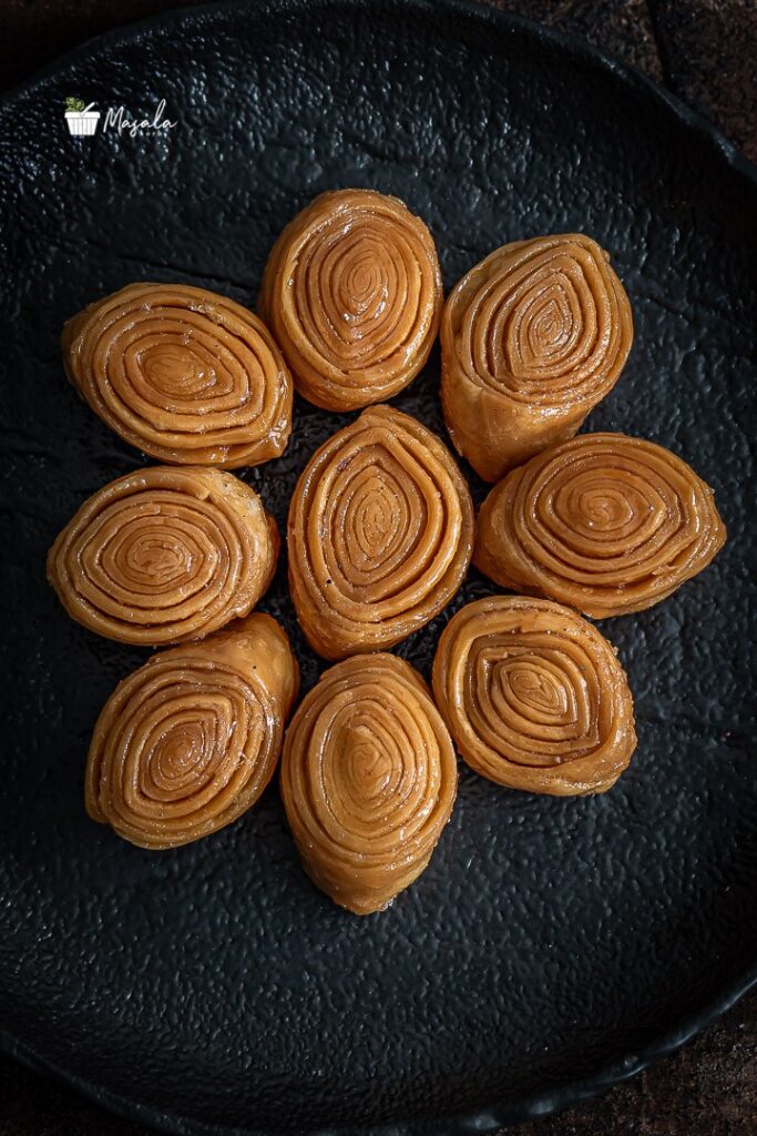 Madatha Kaja Recipe - Khaja Sweet | Crispy Khaja Recipe - Masalakorb